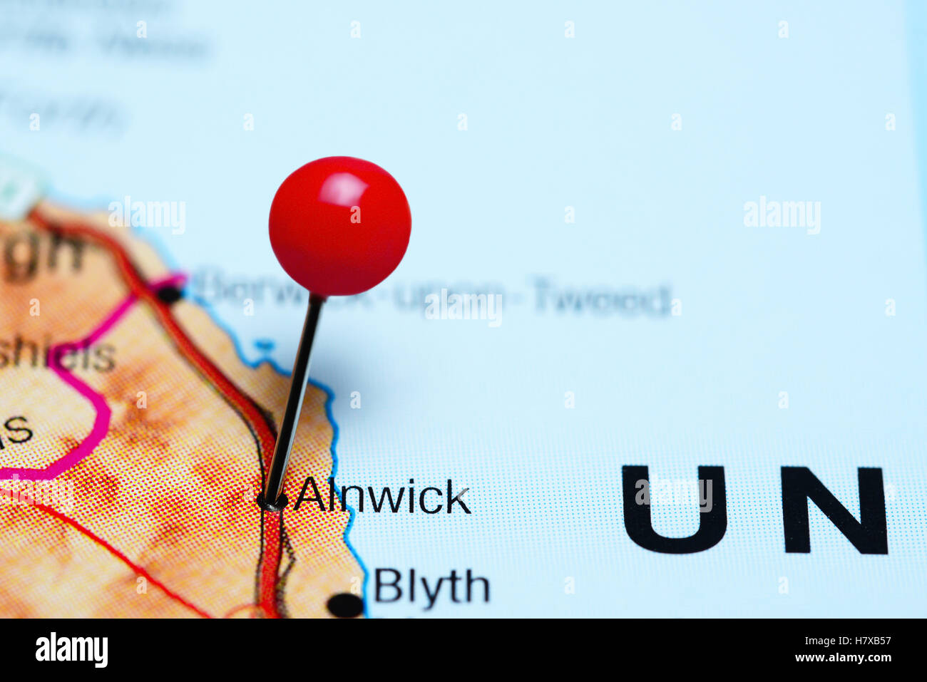 Alnwick map hi-res stock photography and images - Alamy