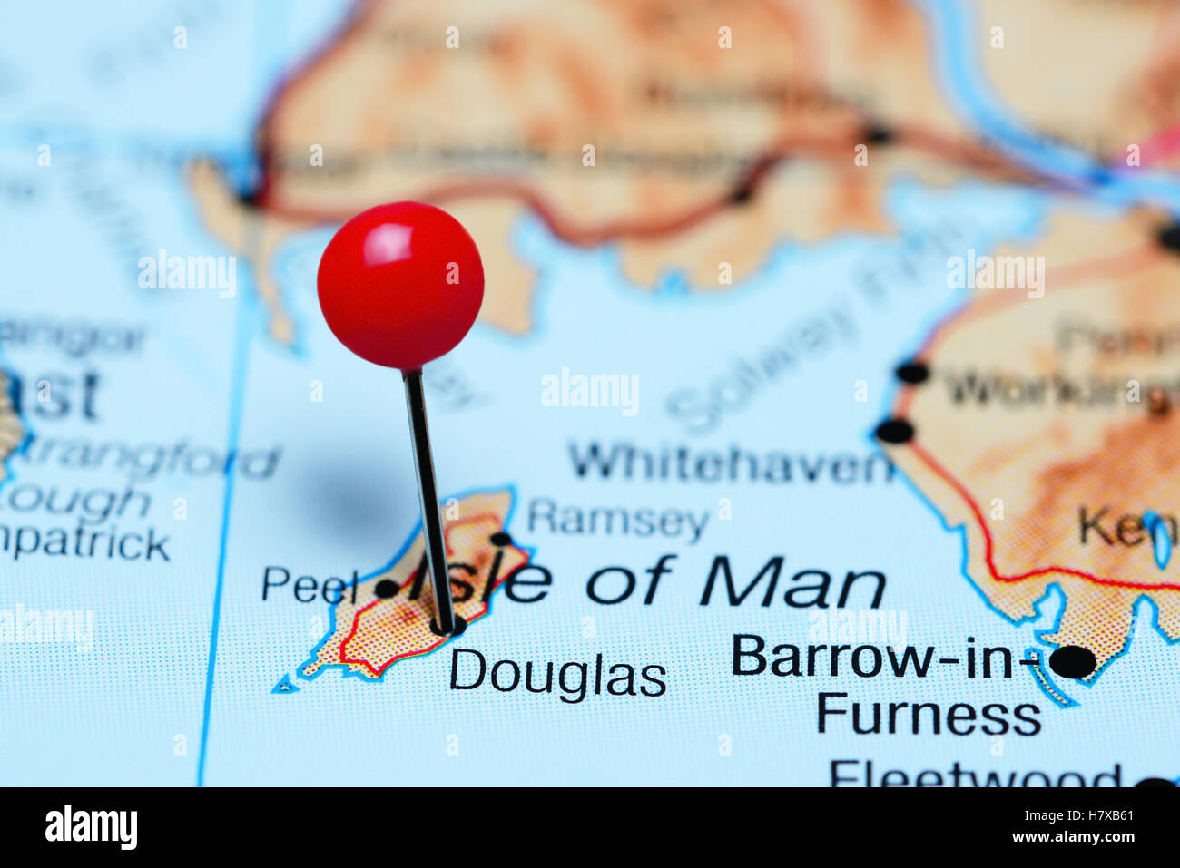 Map of douglas hi-res stock photography and images - Alamy