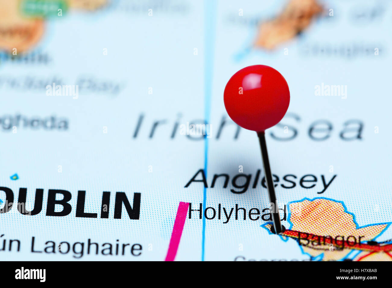 Map of holyhead hi-res stock photography and images - Alamy