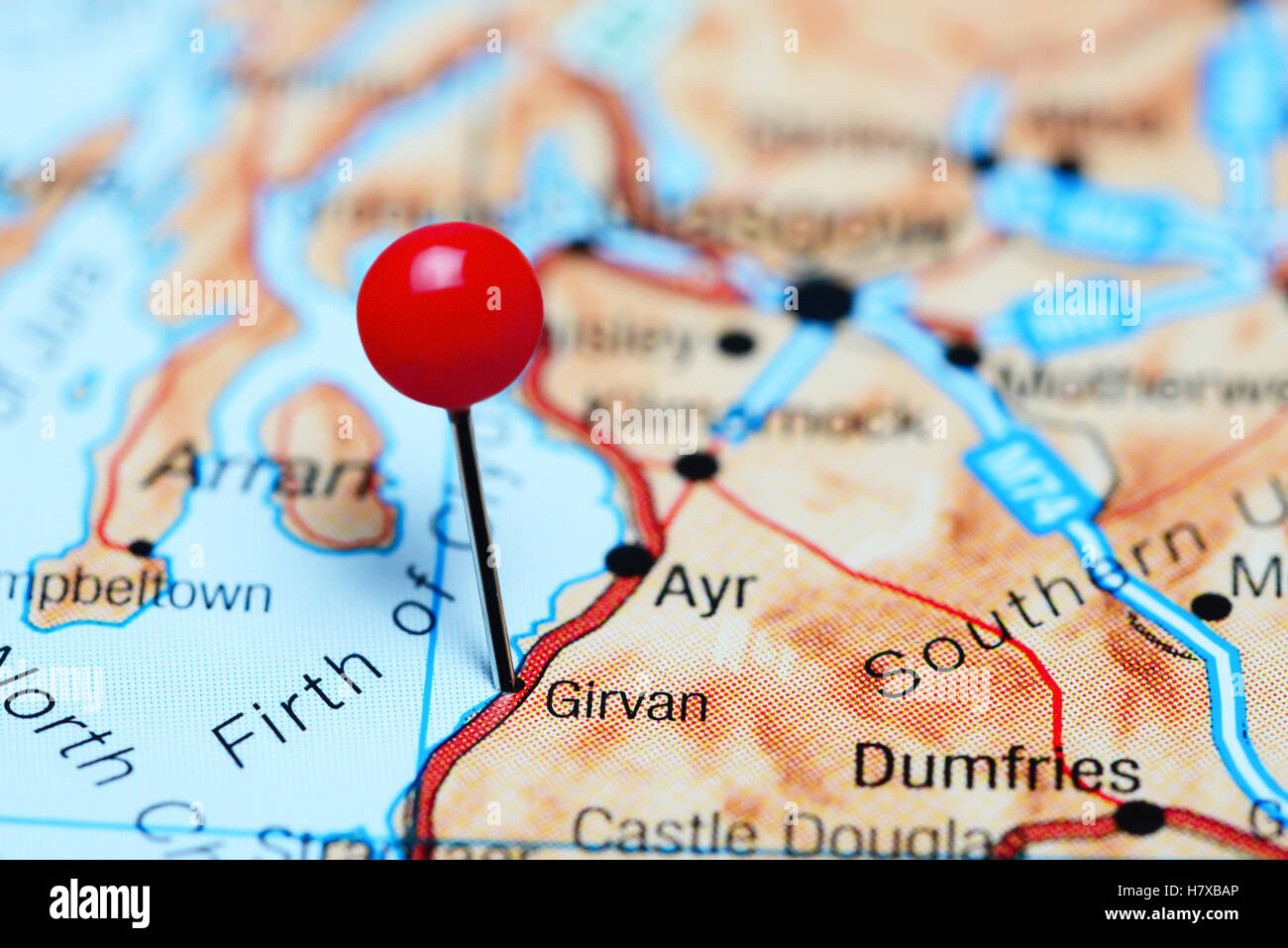 Girvan Scotland Map at Kathleen Blum blog