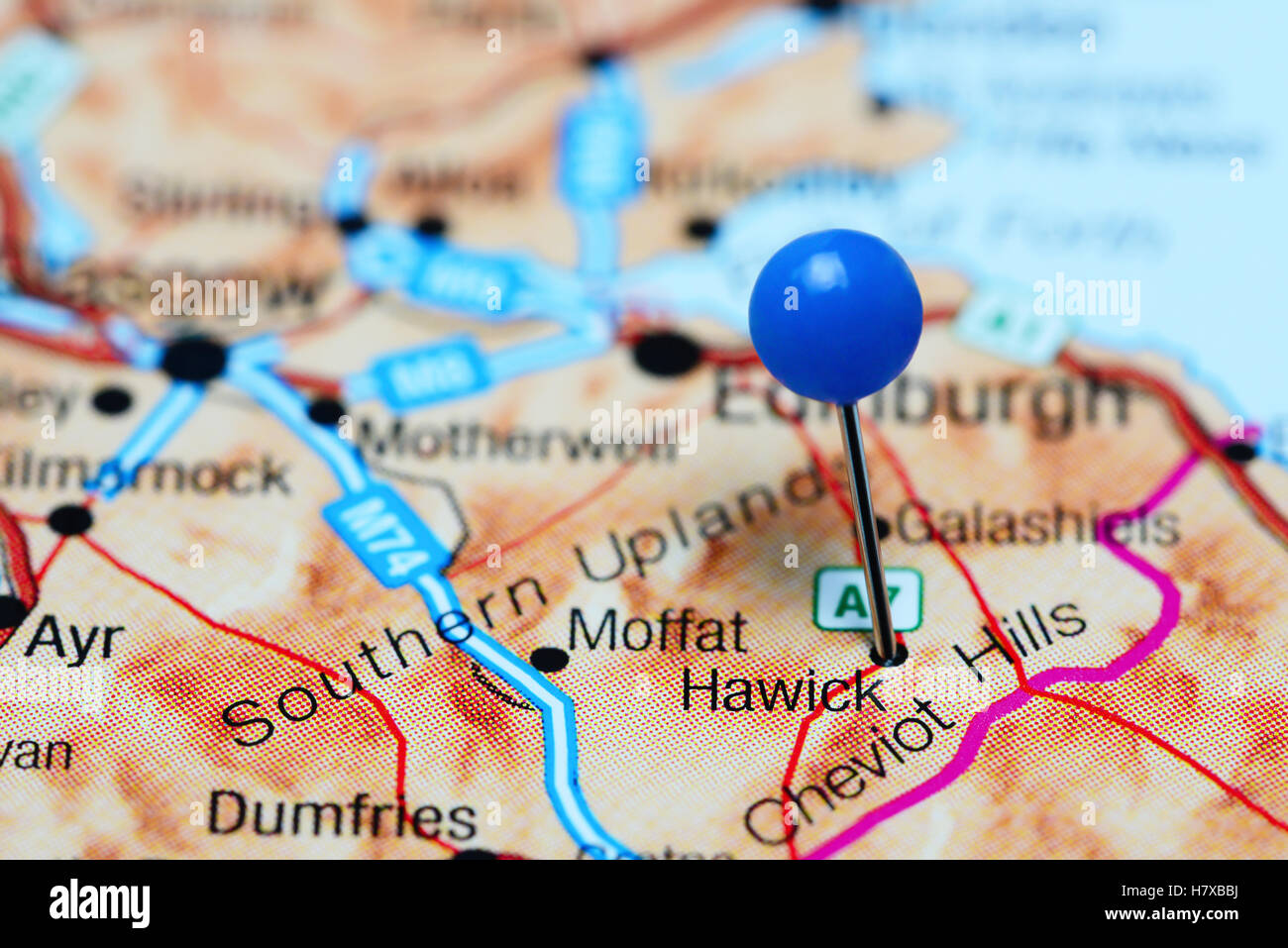 Hawick map hi-res stock photography and images - Alamy