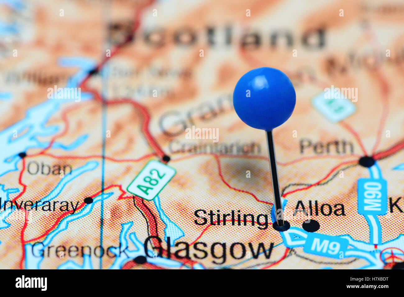 Stirling map hi-res stock photography and images - Alamy