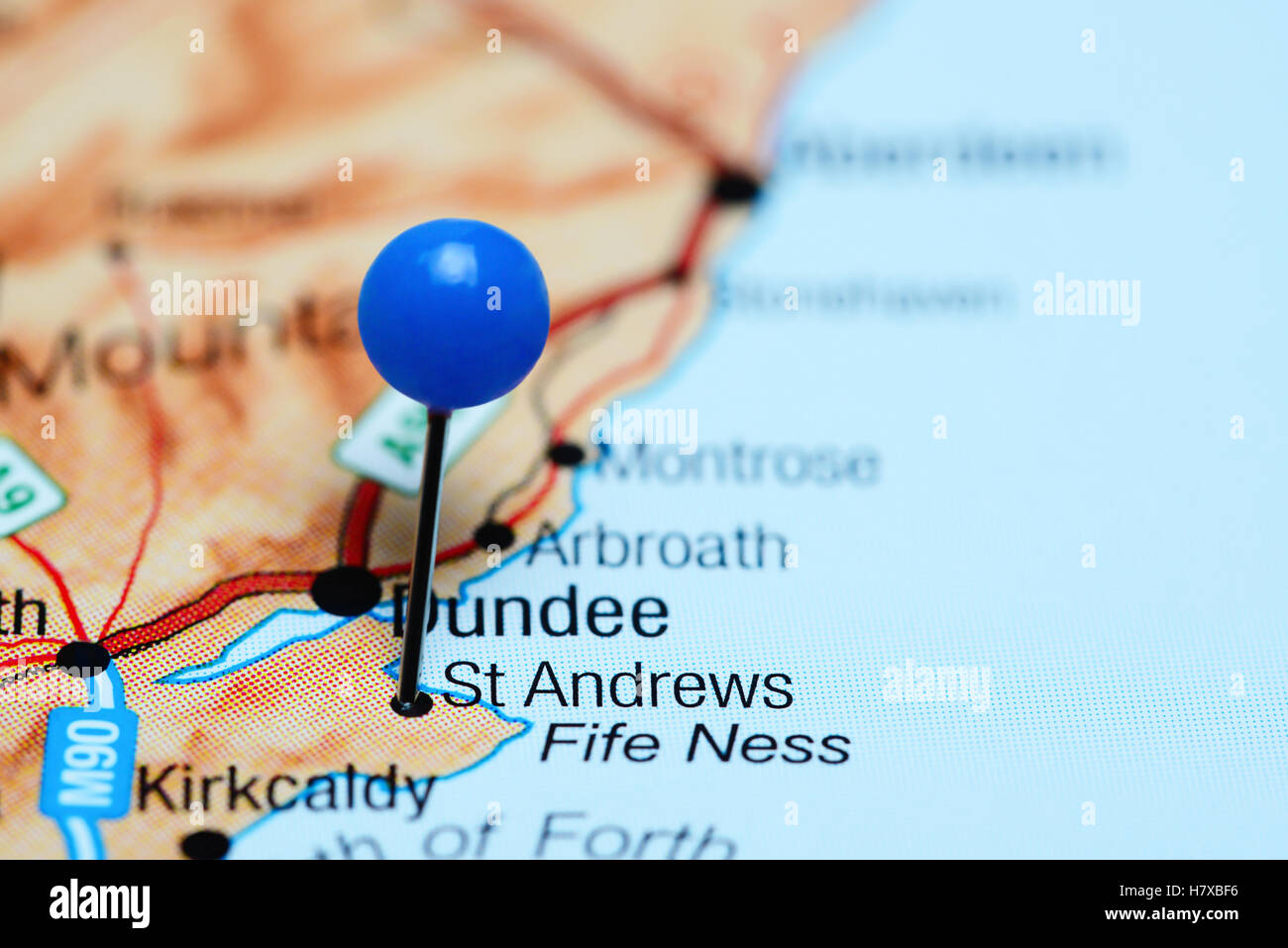 Map of st andrews hi-res stock photography and images - Alamy