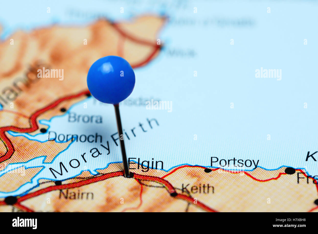 Map of elgin hi-res stock photography and images - Alamy