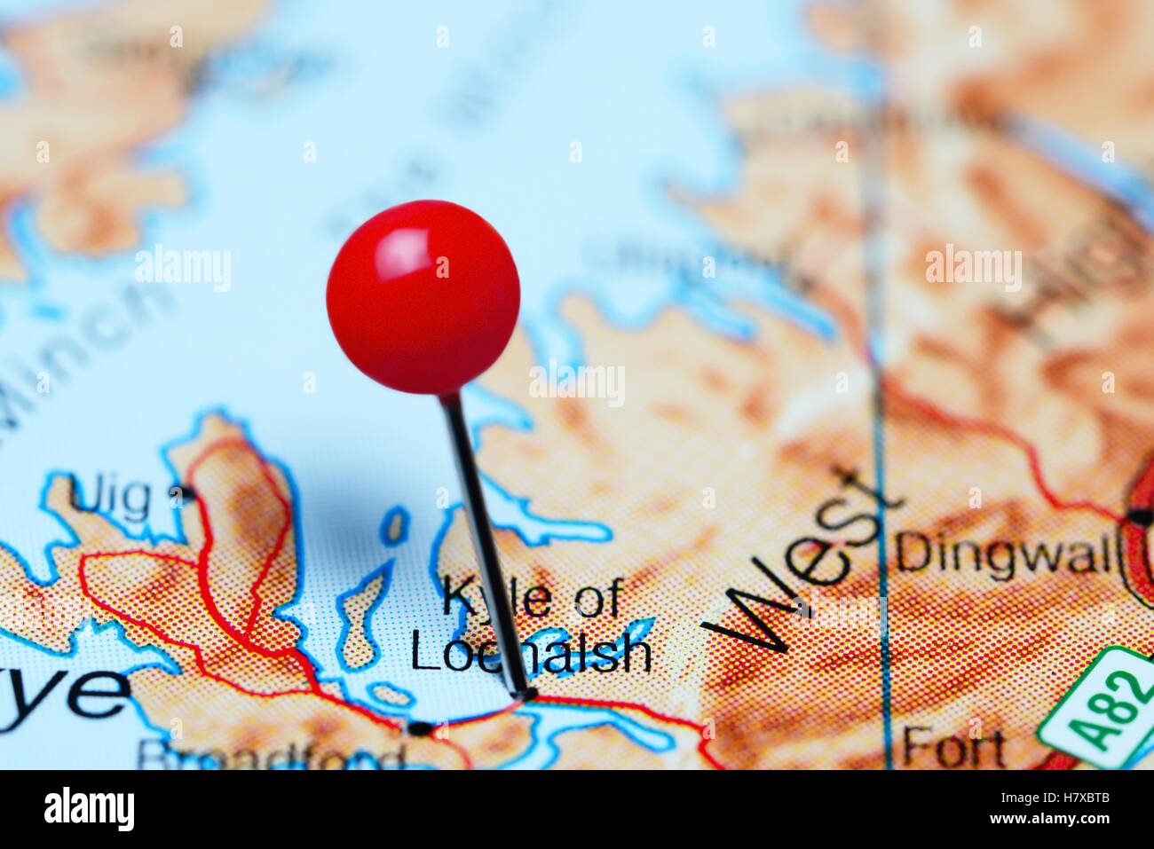 Map of kyle of lochalsh hi-res stock photography and images - Alamy