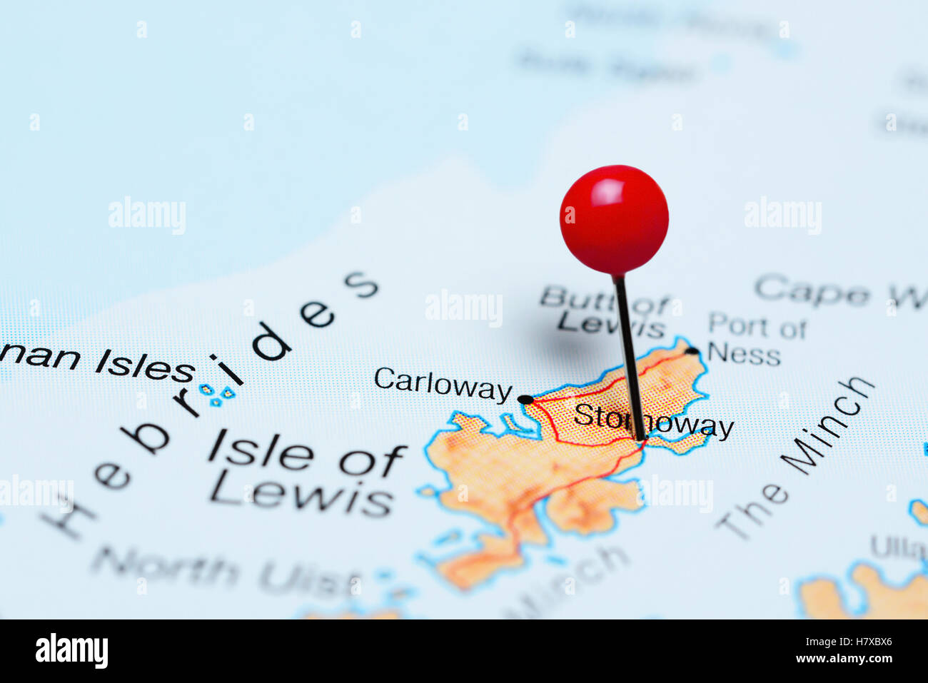 Map of stornoway hi-res stock photography and images - Alamy