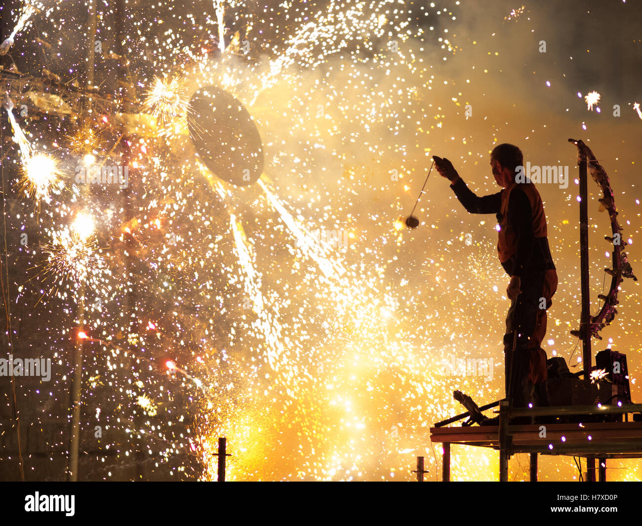 Liverpool UK .River of Light festival on Saturday, November 5, 2016 ...