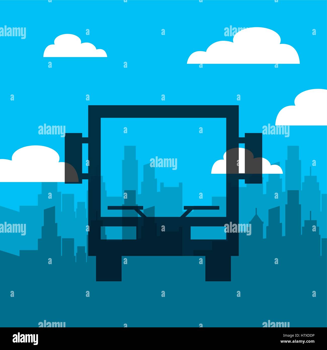 transport bus vehicle icon vector illustration design Stock Vector ...