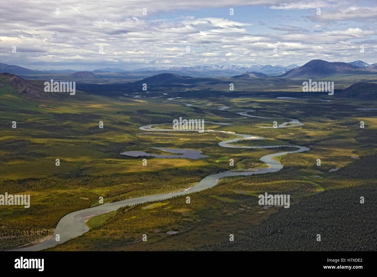 River channels, Brooks Range, Arctic National Wildlife Refuge, Alaska ...
