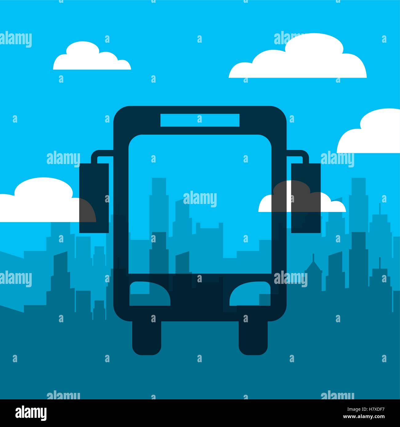 transport bus vehicle icon vector illustration design Stock Vector ...