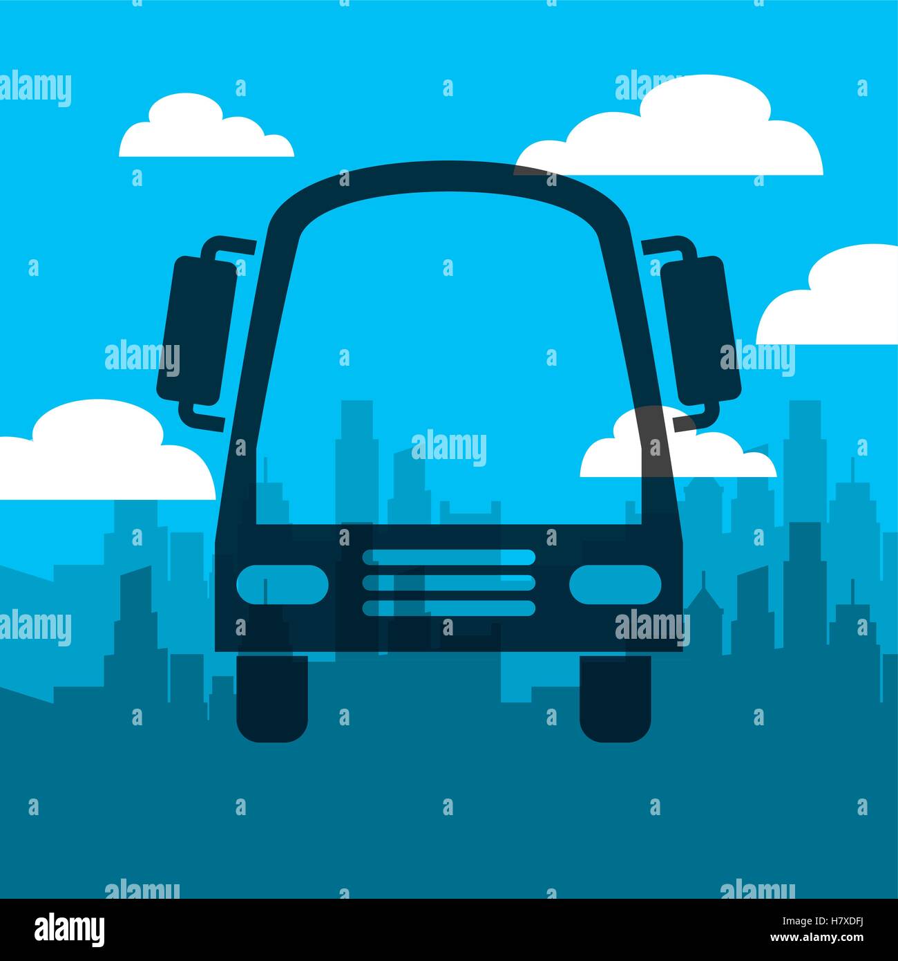 transport bus vehicle icon vector illustration design Stock Vector ...