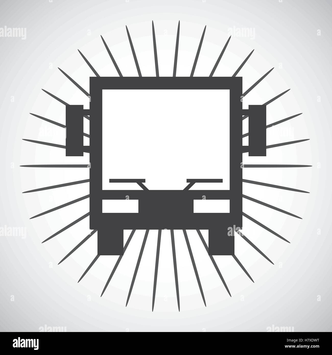 transport bus vehicle icon vector illustration design Stock Vector ...