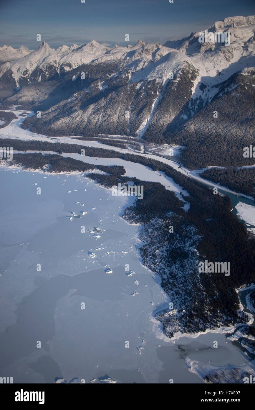 Stikine River Valley near the terminus of the Great Glacier, Alaska ...