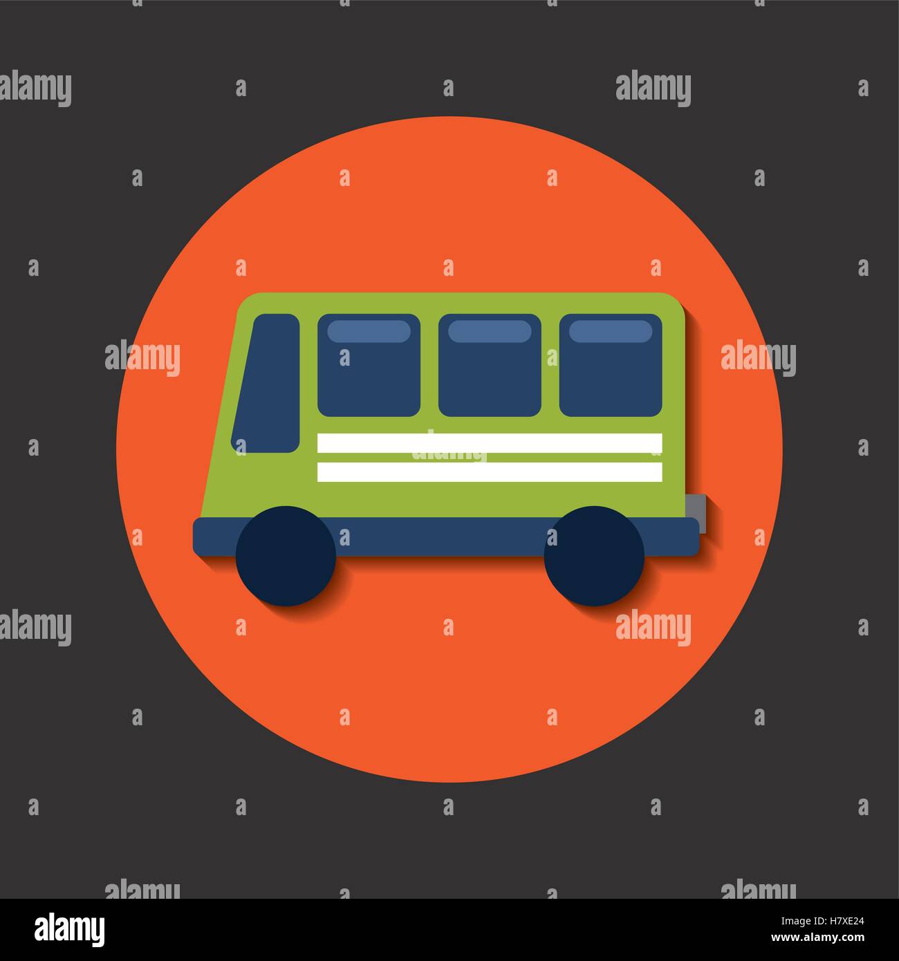 transport bus vehicle icon vector illustration design Stock Vector ...