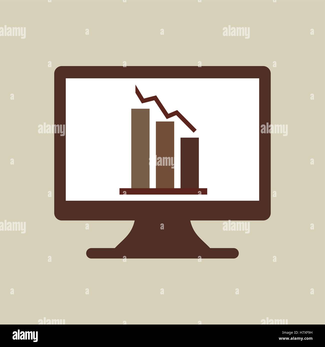 monitor computer infographic icon graphic vector illustration eps 10 ...