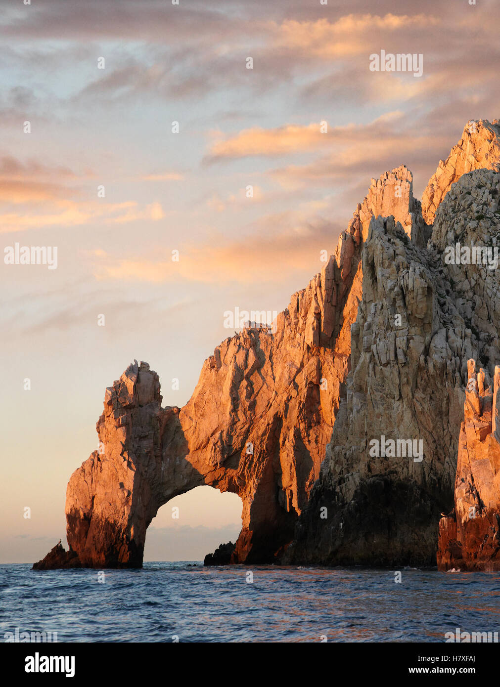 El Arco at sunset, Cabo San Lucas, Mexico Stock Photo - Alamy