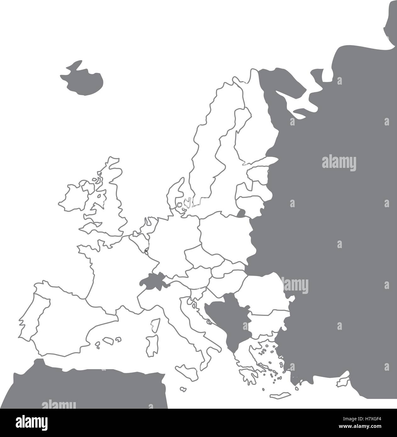 European union map icon. Europe eu country national and politics theme ...