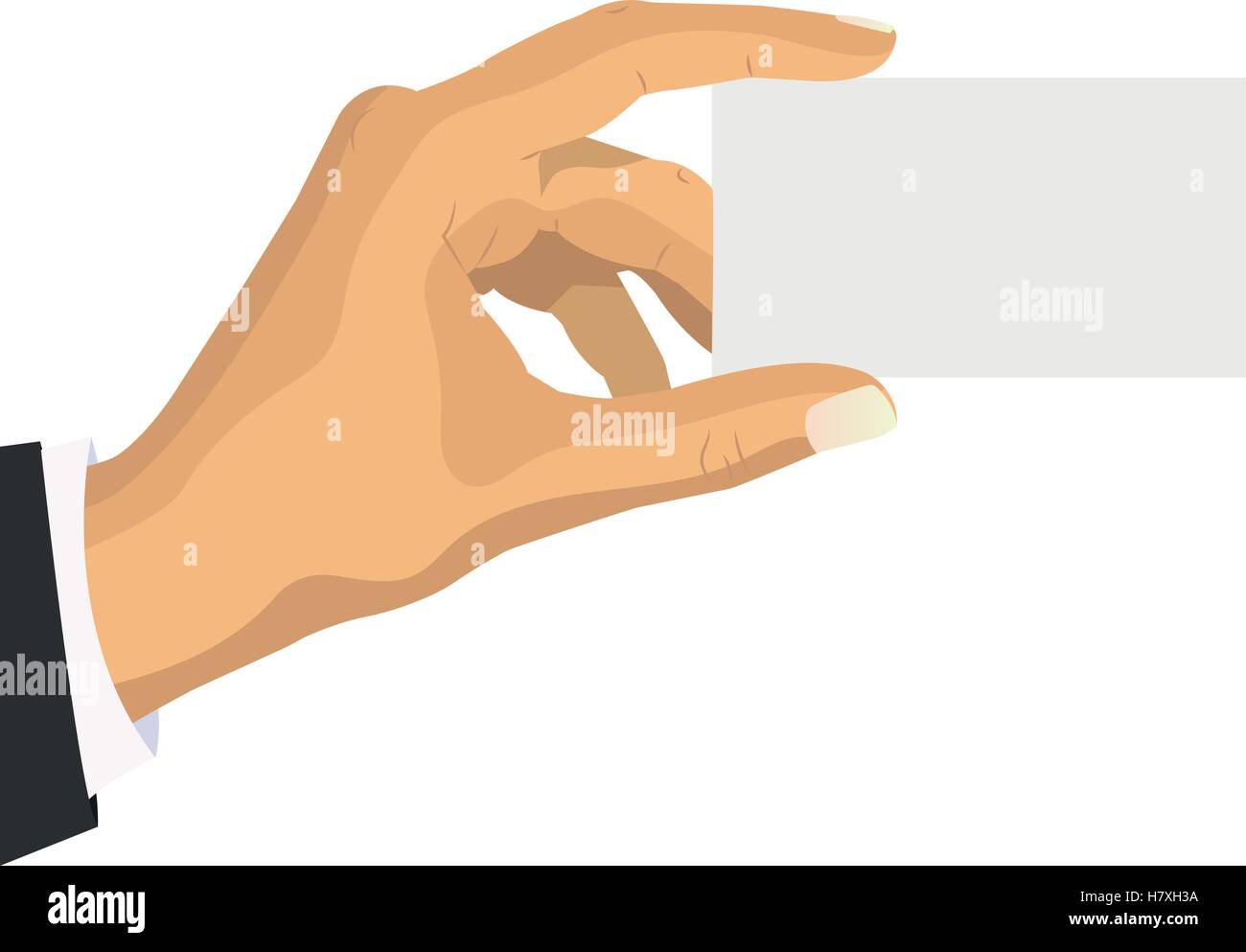 Paper card mockup Stock Vector Images - Alamy