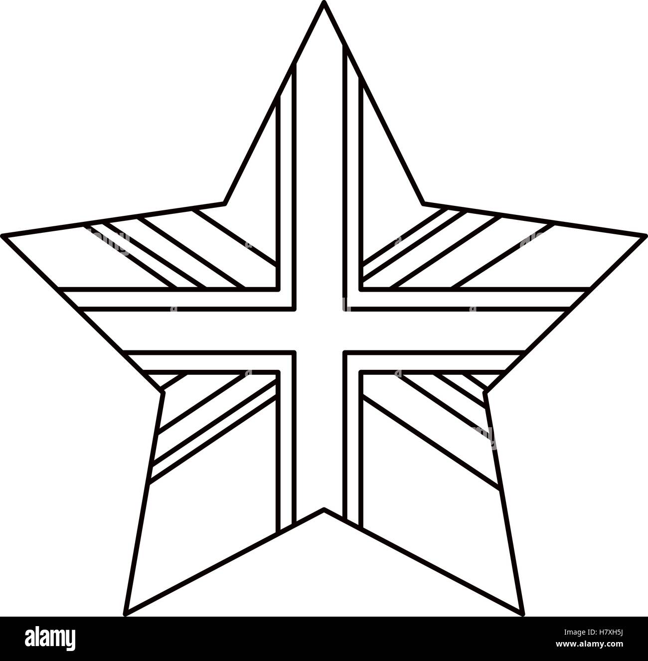 United kingdom star icon. London uk landmark tourism and england theme ...