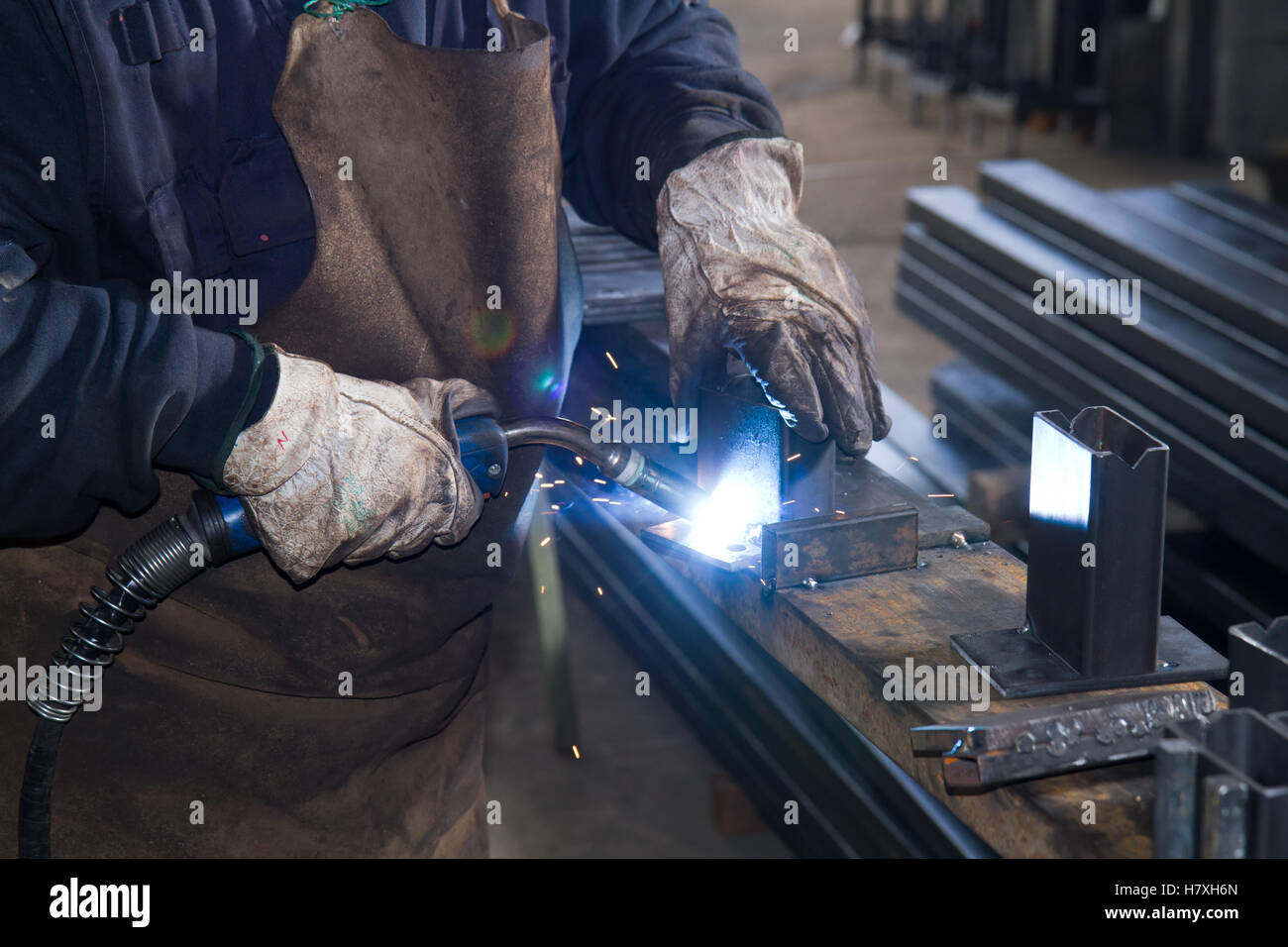 metalworker at work in his workshop Stock Photo - Alamy