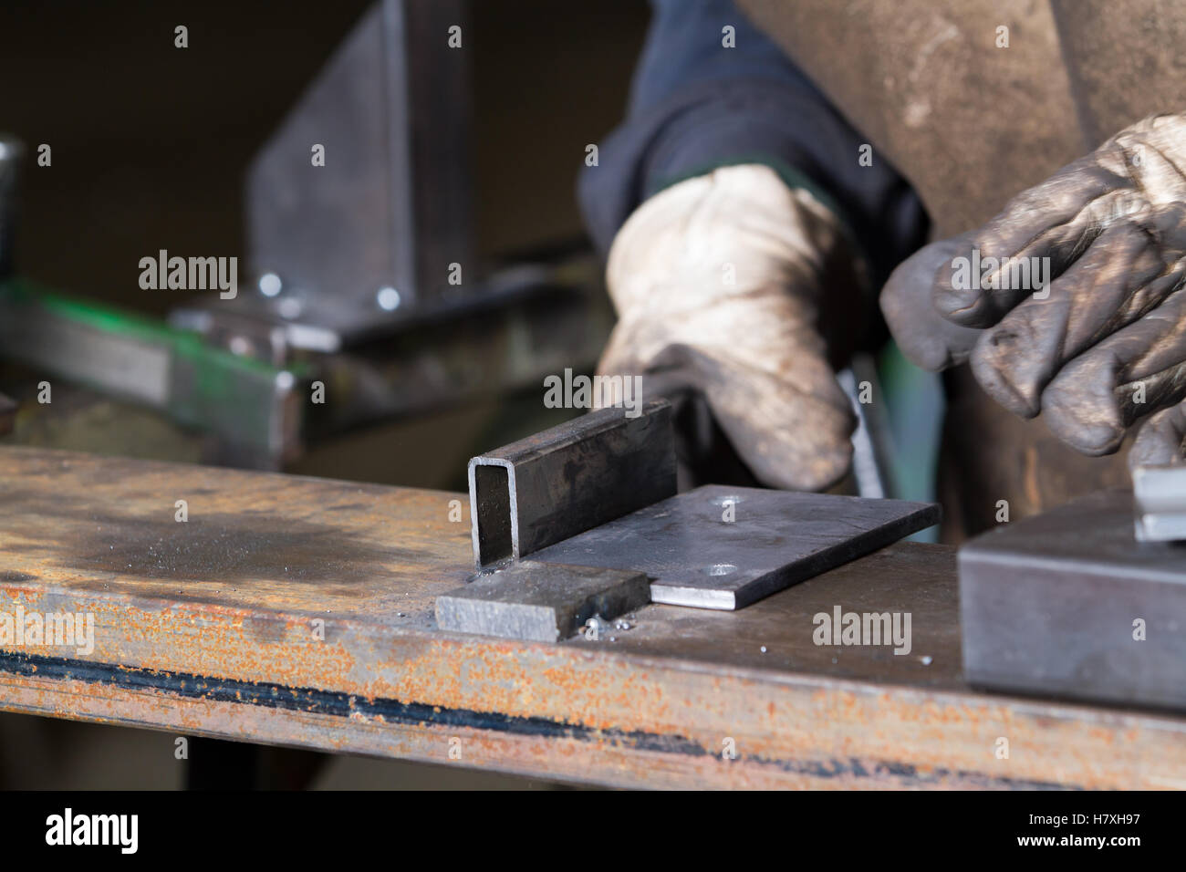 metalworker at work in his workshop Stock Photo - Alamy