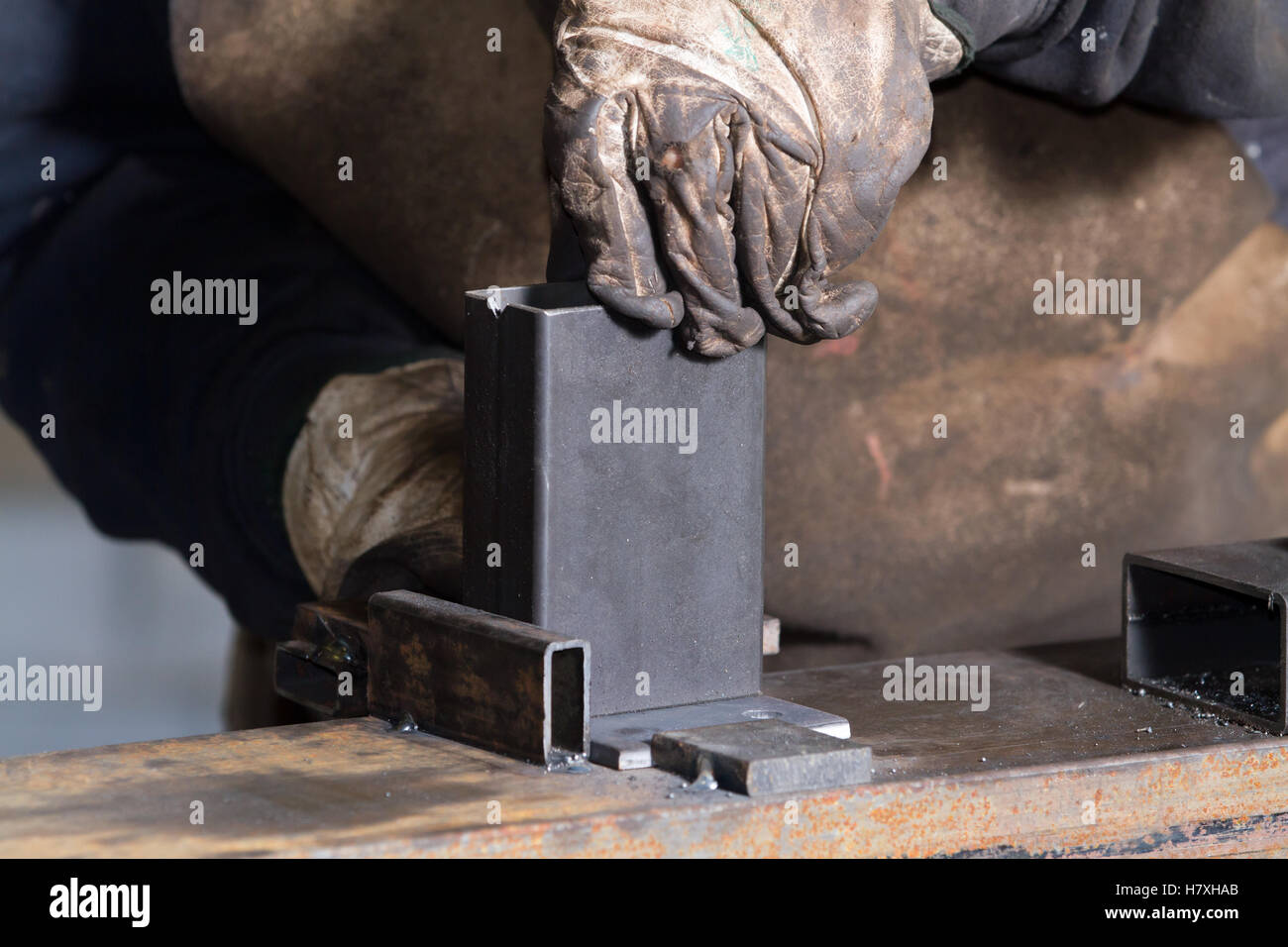 metalworker at work in his workshop Stock Photo - Alamy