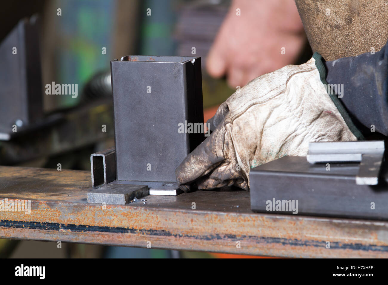 metalworker at work in his workshop Stock Photo - Alamy