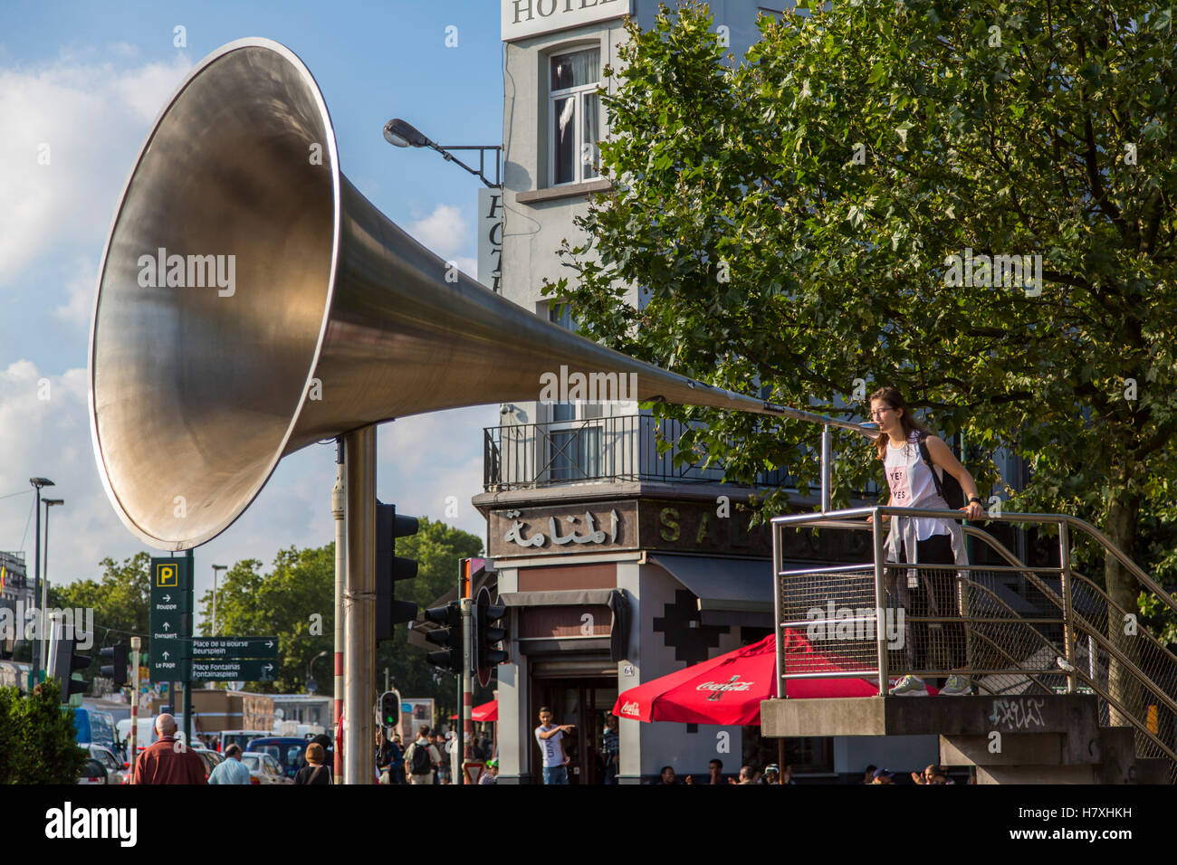 Grammophone funnel hi-res stock photography and images - Alamy