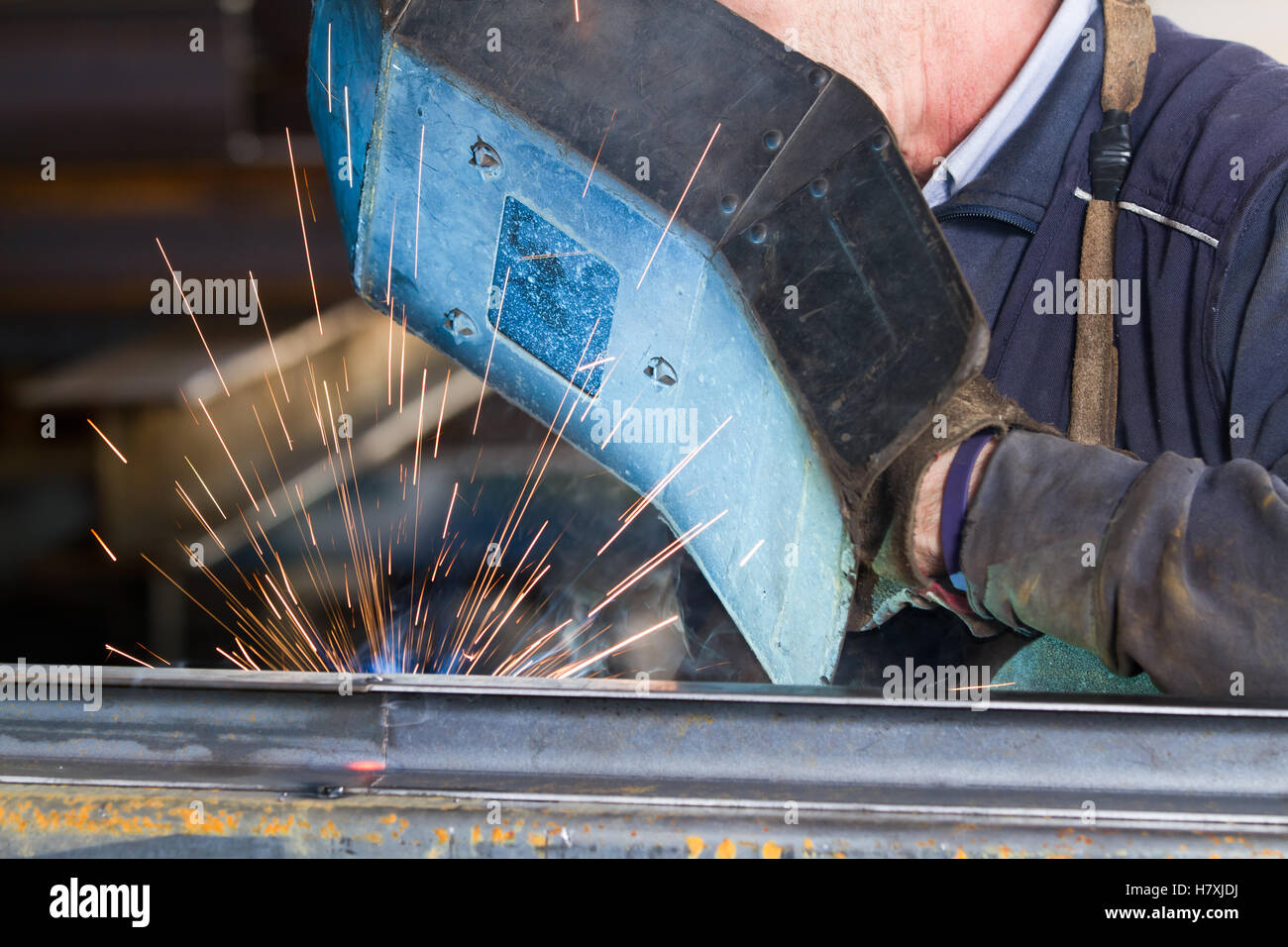 metalworker at work in his workshop Stock Photo - Alamy