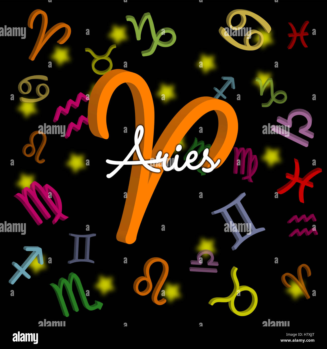 Aries zodiac sign hi-res stock photography and images - Alamy