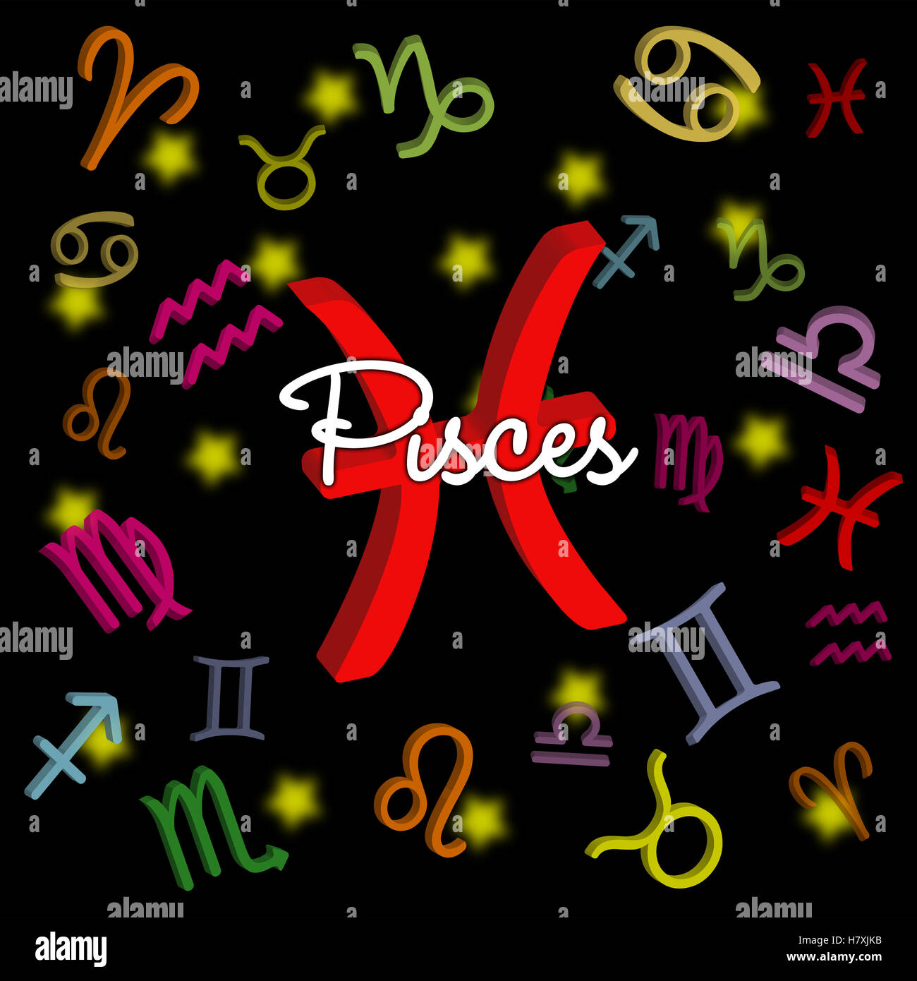 Pisces star sign hi-res stock photography and images - Alamy