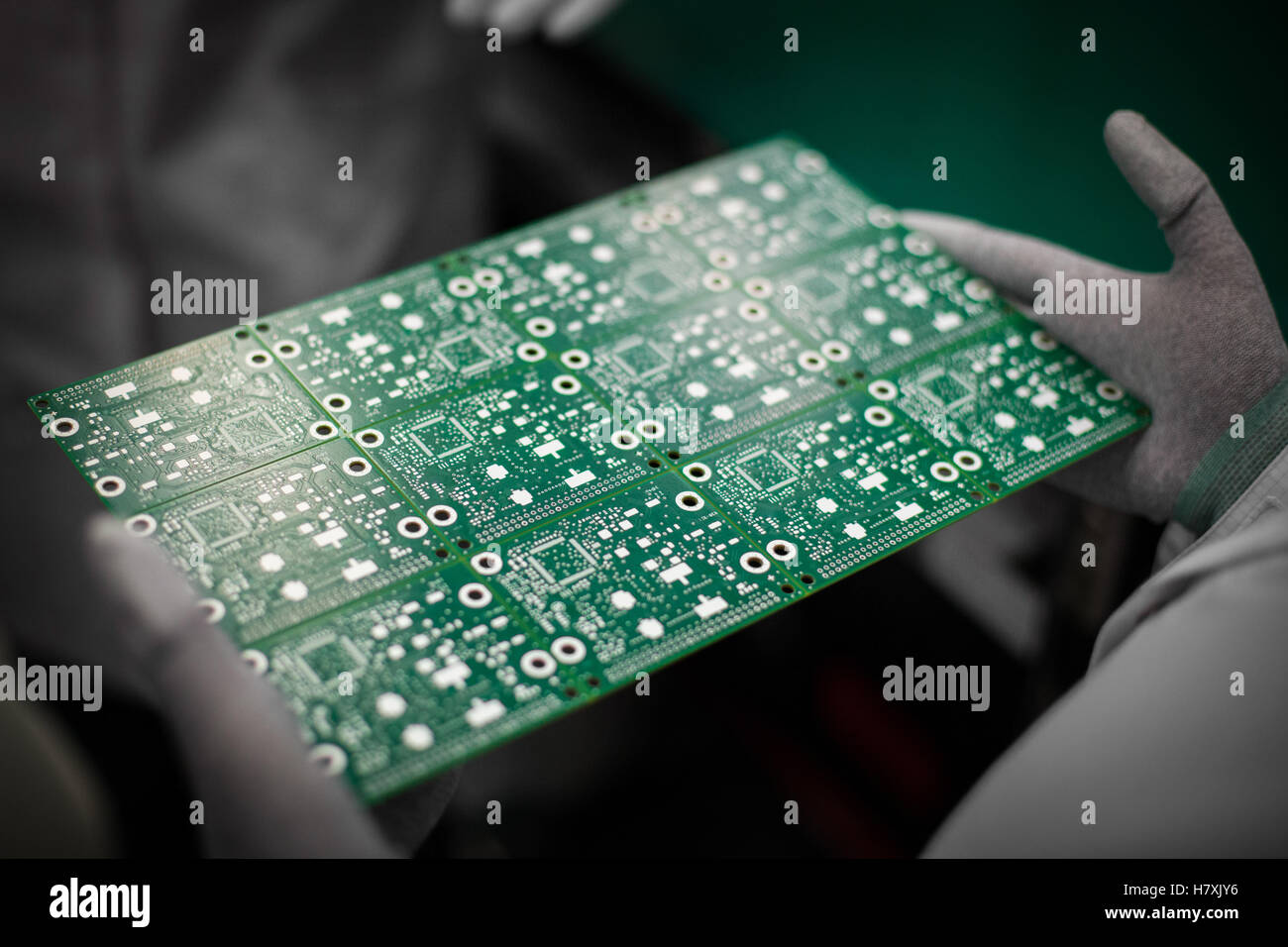 Color image of an electronic circuit board Stock Photo - Alamy
