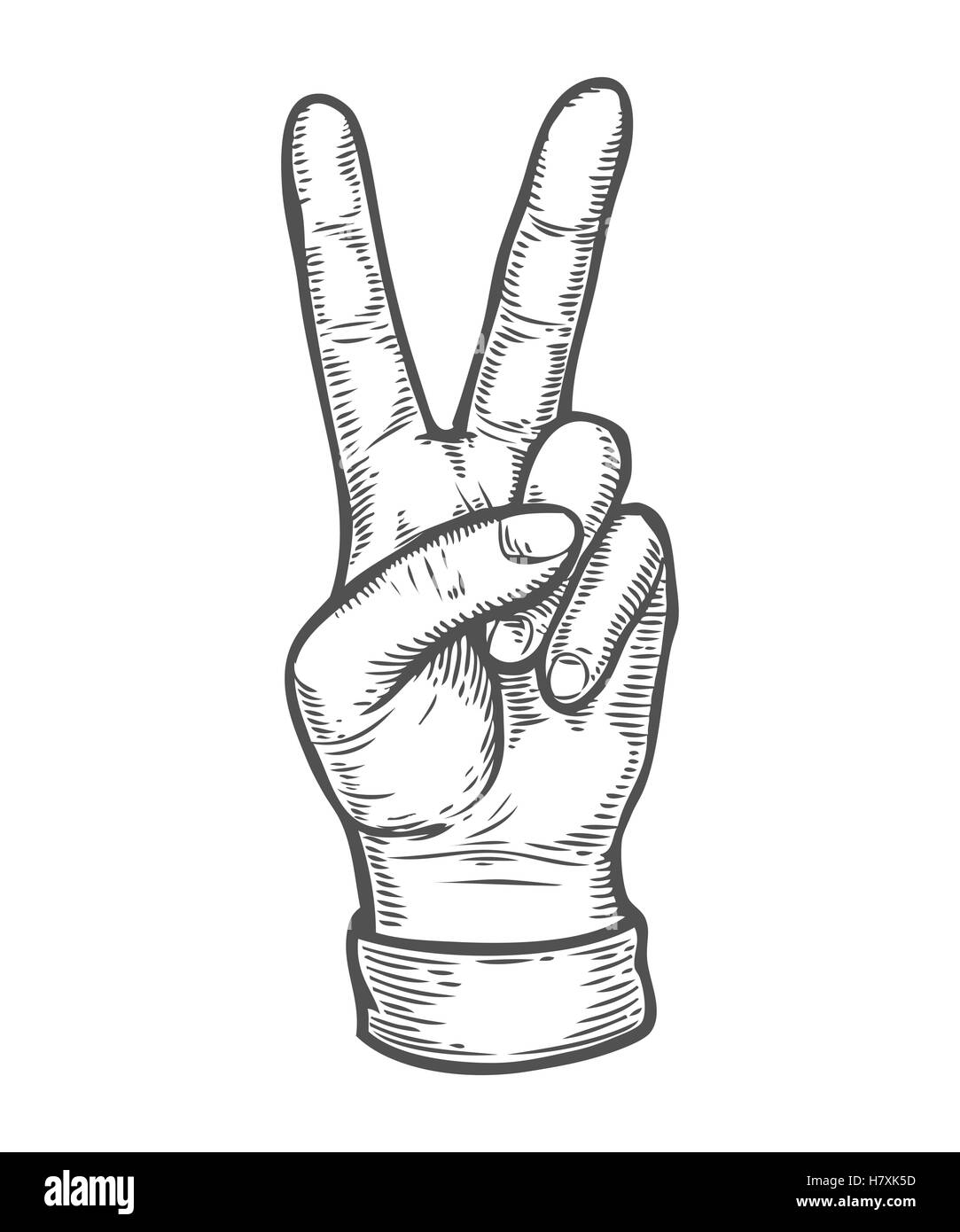 Human finger pointing up Black and White Stock Photos & Images - Alamy