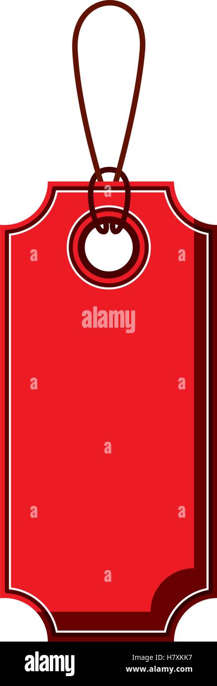 Red label icon. Tag element banner badge card and product theme ...