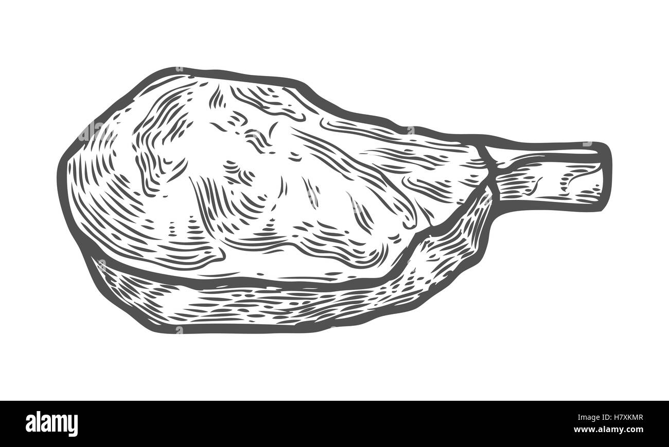 Pork ribeye roast Stock Vector Images - Alamy