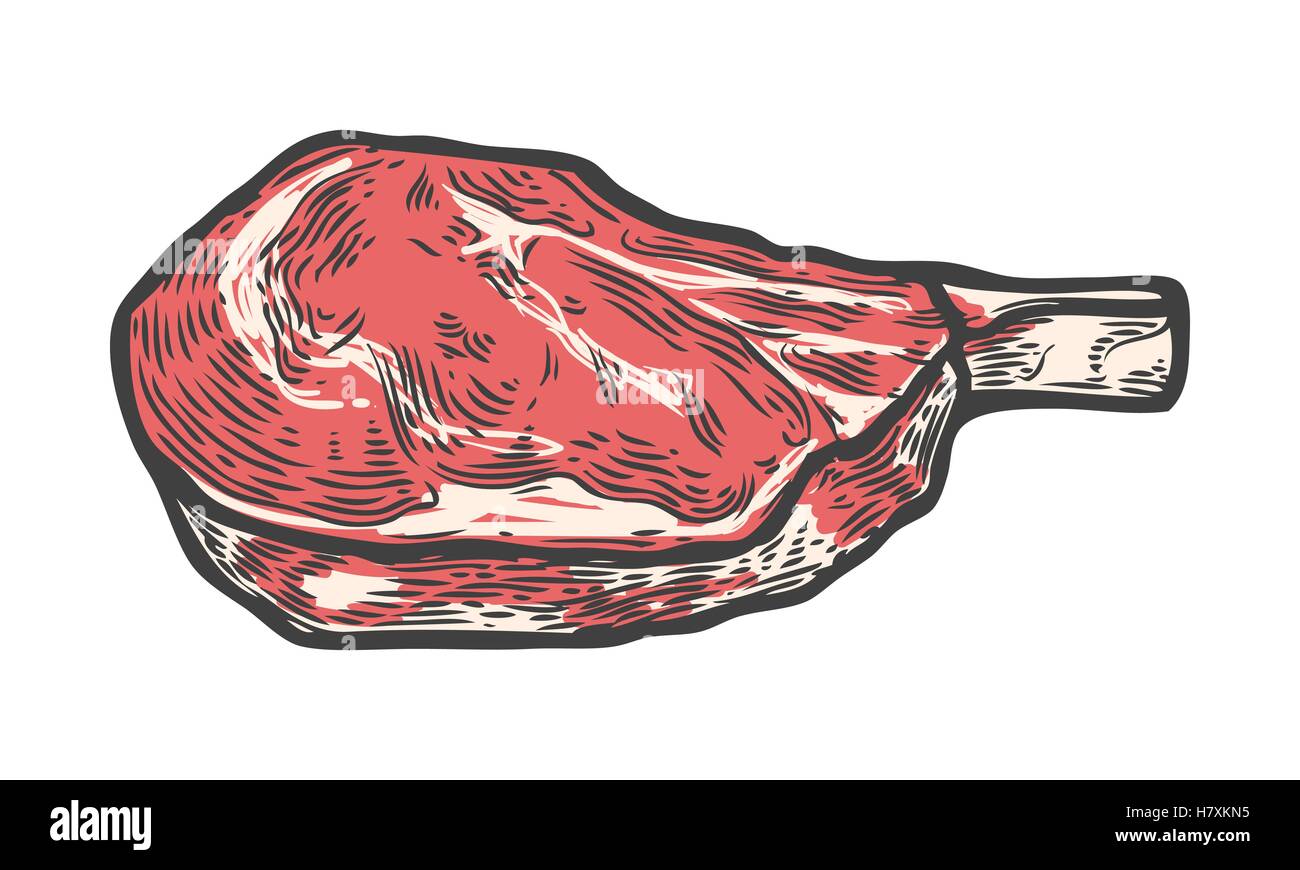 Steak ribeye beef, grilled hot meat bbq dish. Label meat. for menu ...