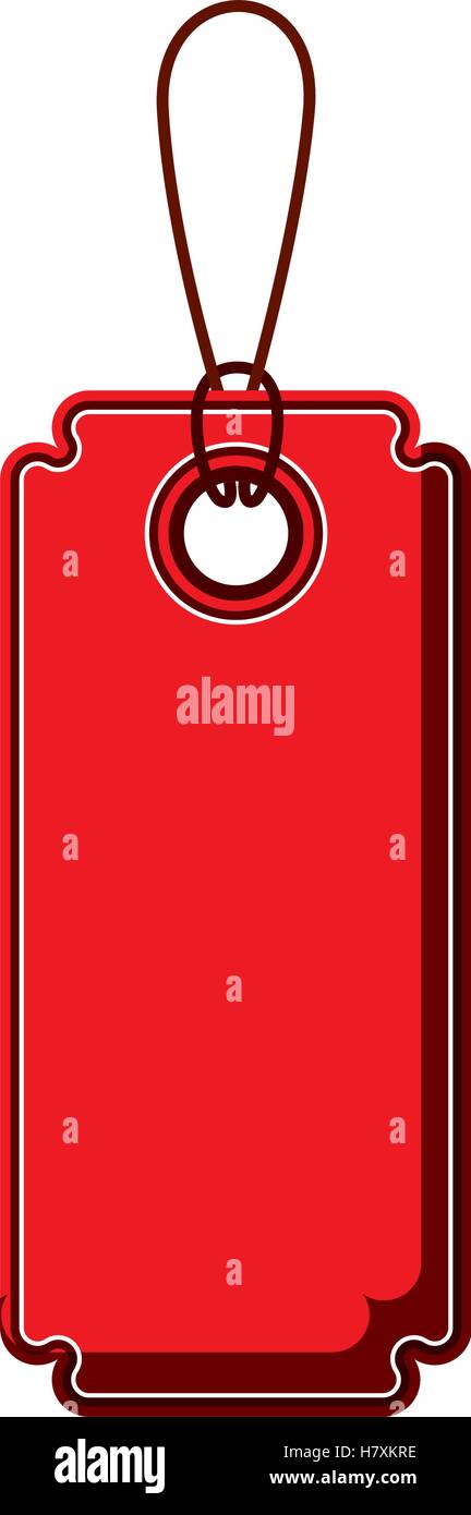 Red label icon. Tag element banner badge card and product theme ...