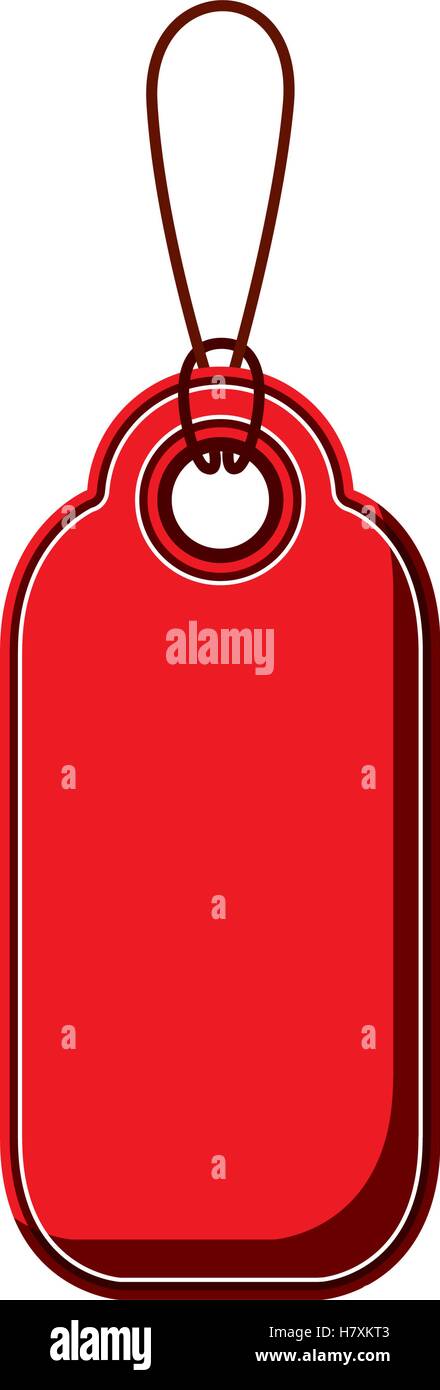 Red label icon. Tag element banner badge card and product theme ...