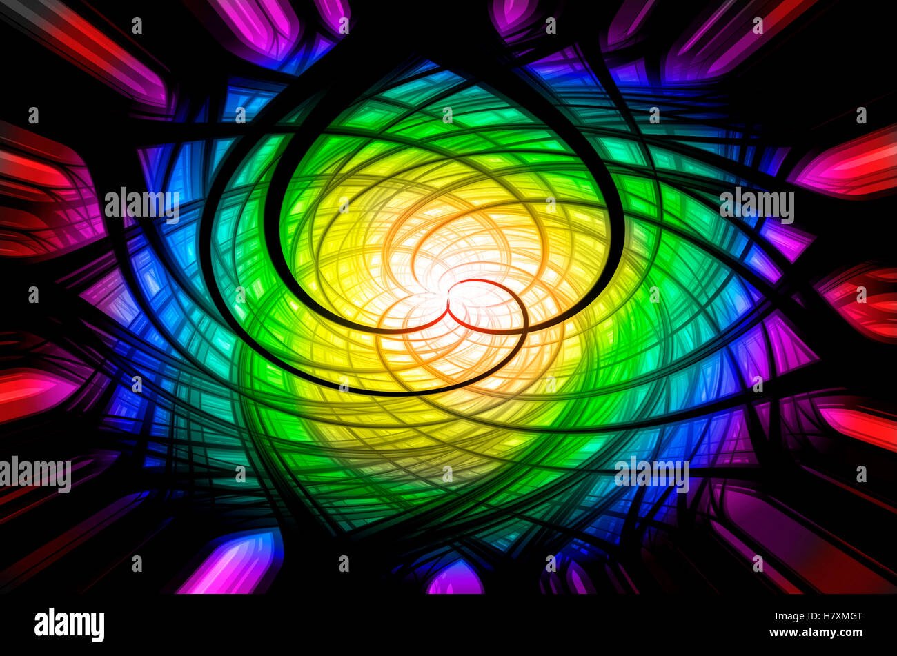 Black and colorful backgrounds wave and twirl design Stock Photo - Alamy