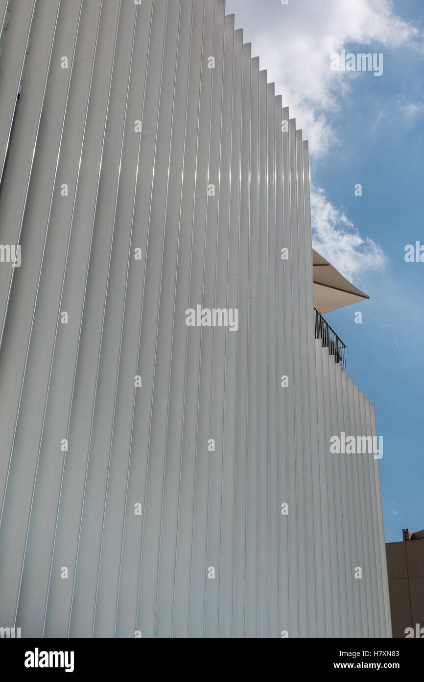 Detail of Futuristic Megastructure: Building Facade at Exposition in ...
