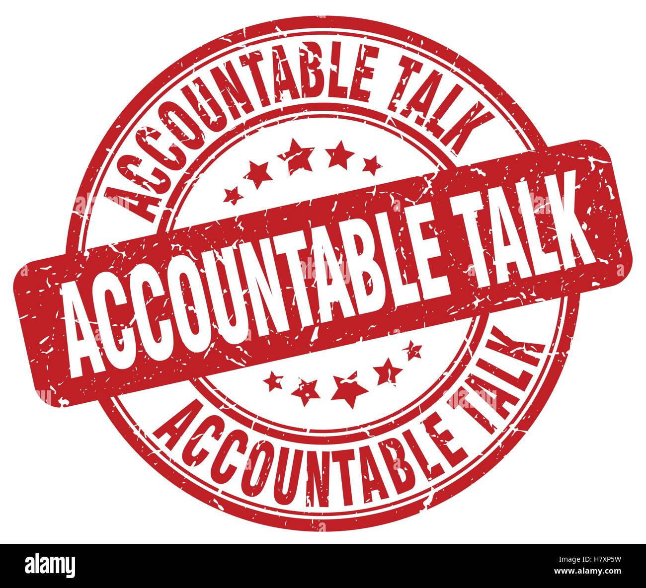 accountable talk red grunge stamp Stock Vector Image & Art - Alamy