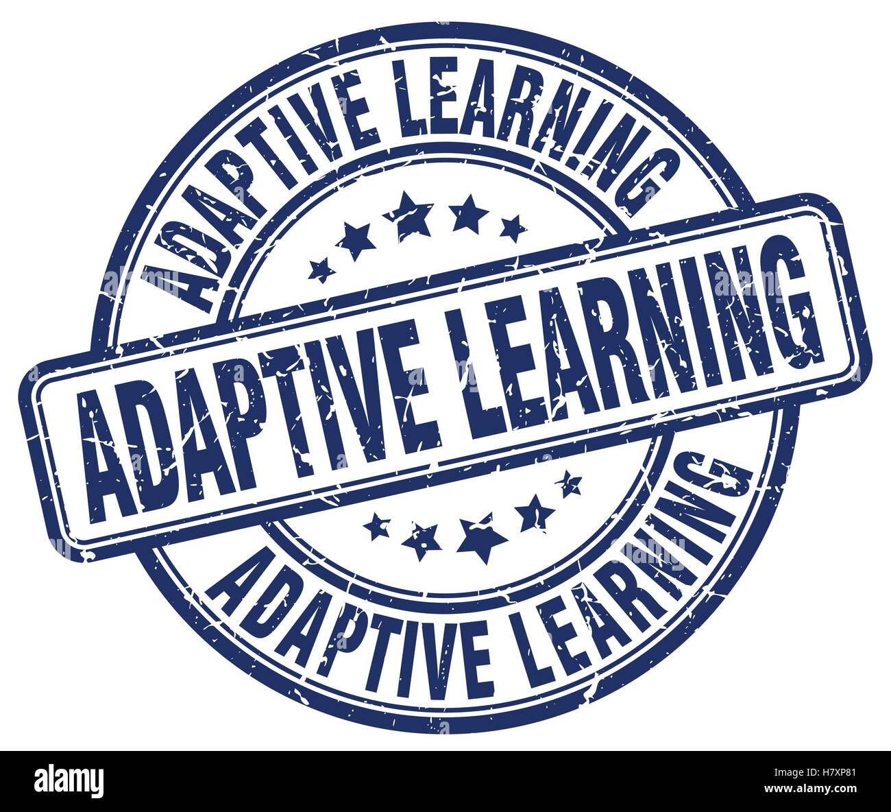 adaptive learning blue grunge stamp Stock Vector Image & Art - Alamy