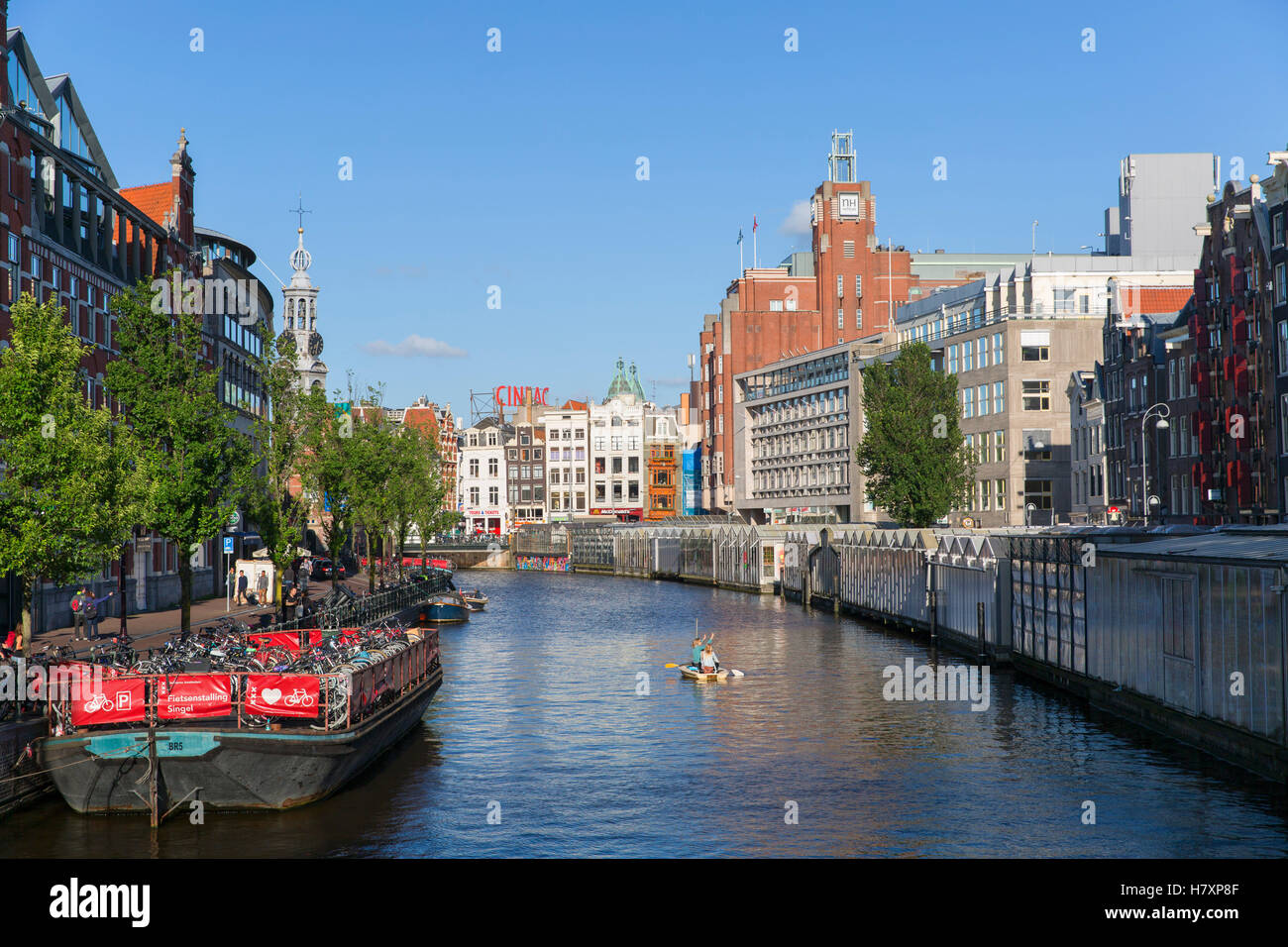Singel canal, Amsterdam, Netherlands Stock Photo - Alamy