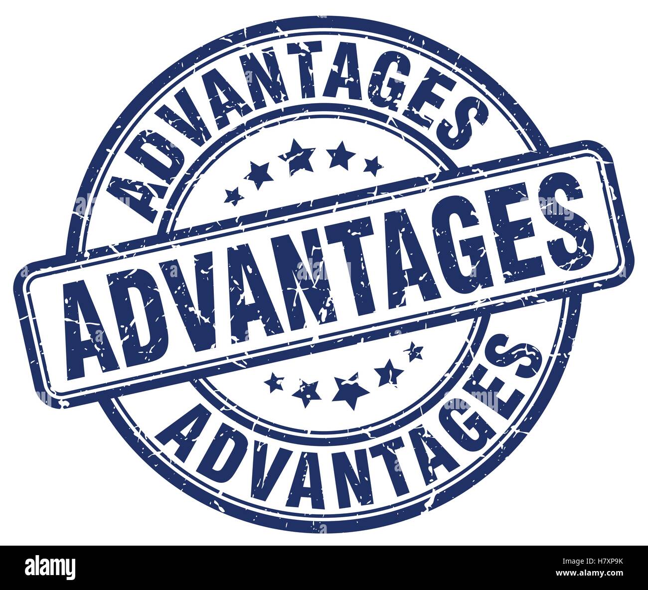 advantages blue grunge stamp Stock Vector Image & Art - Alamy