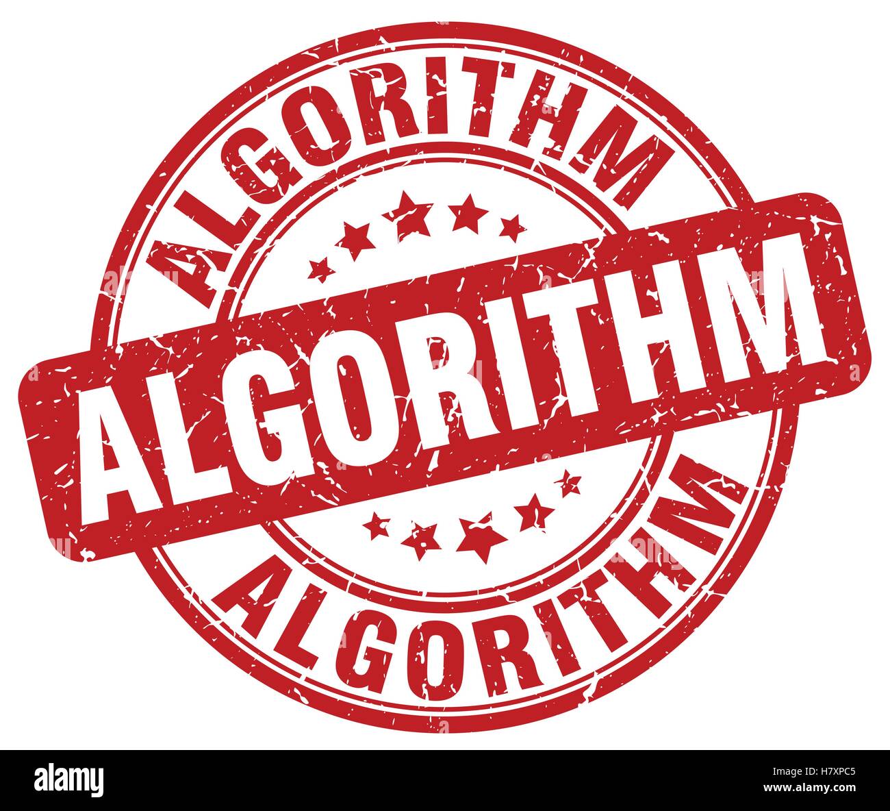 Algorithm Red Grunge Stamp Stock Vector Image And Art Alamy 0714