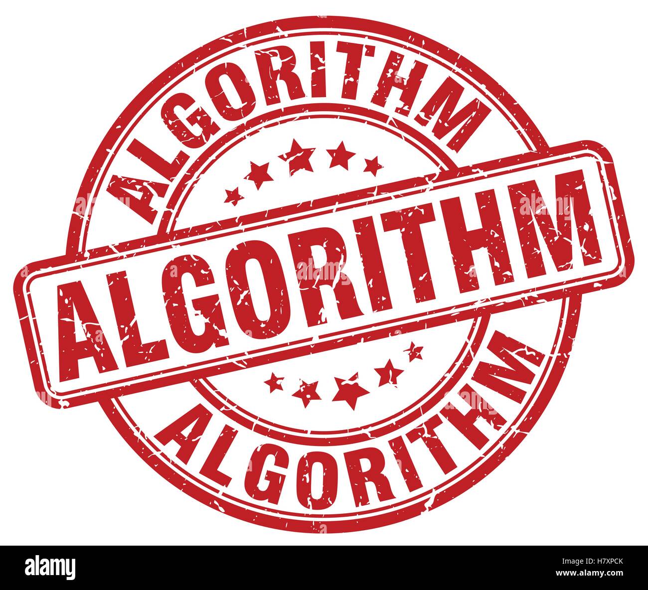 algorithm red grunge stamp Stock Vector Image & Art - Alamy