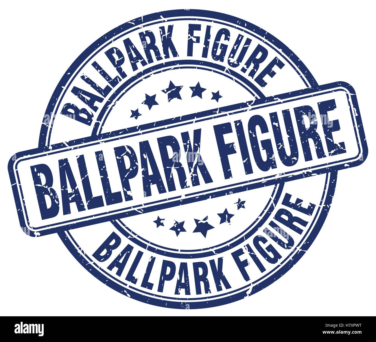ballpark figure blue grunge stamp Stock Vector Image & Art - Alamy