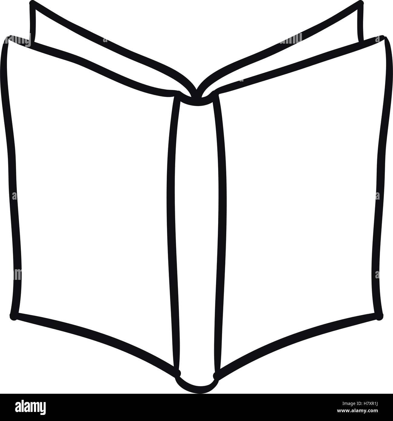 Book object icon. Education literature read and library theme. Isolated ...