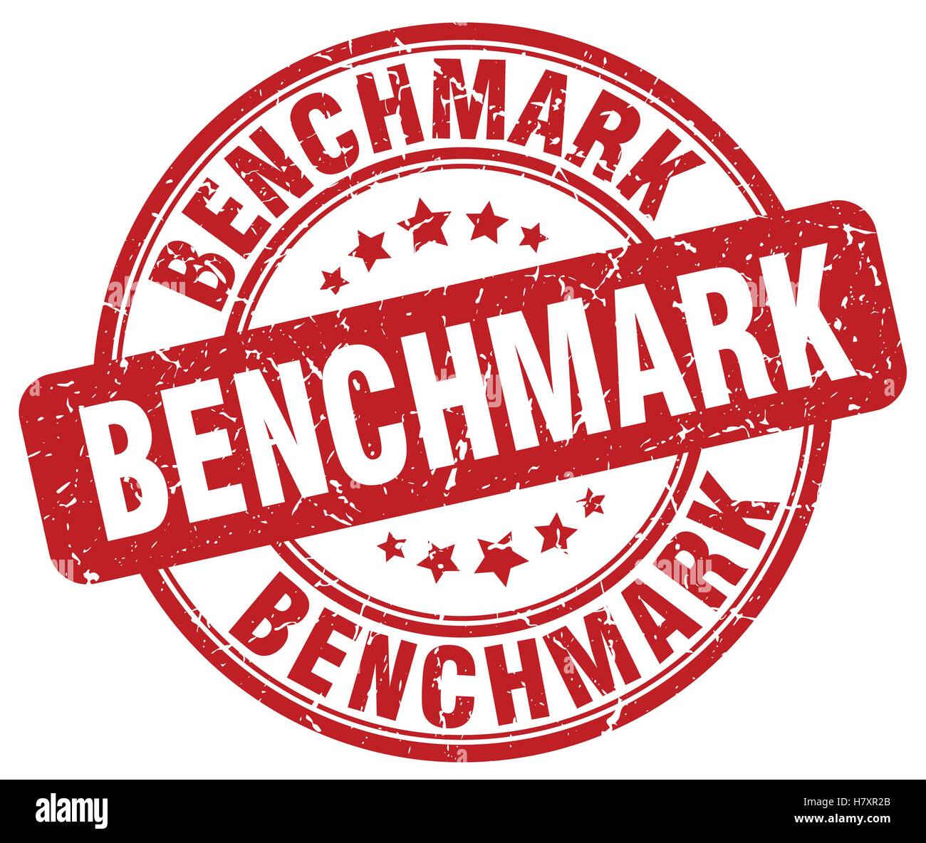 benchmark red grunge stamp Stock Vector Image & Art - Alamy
