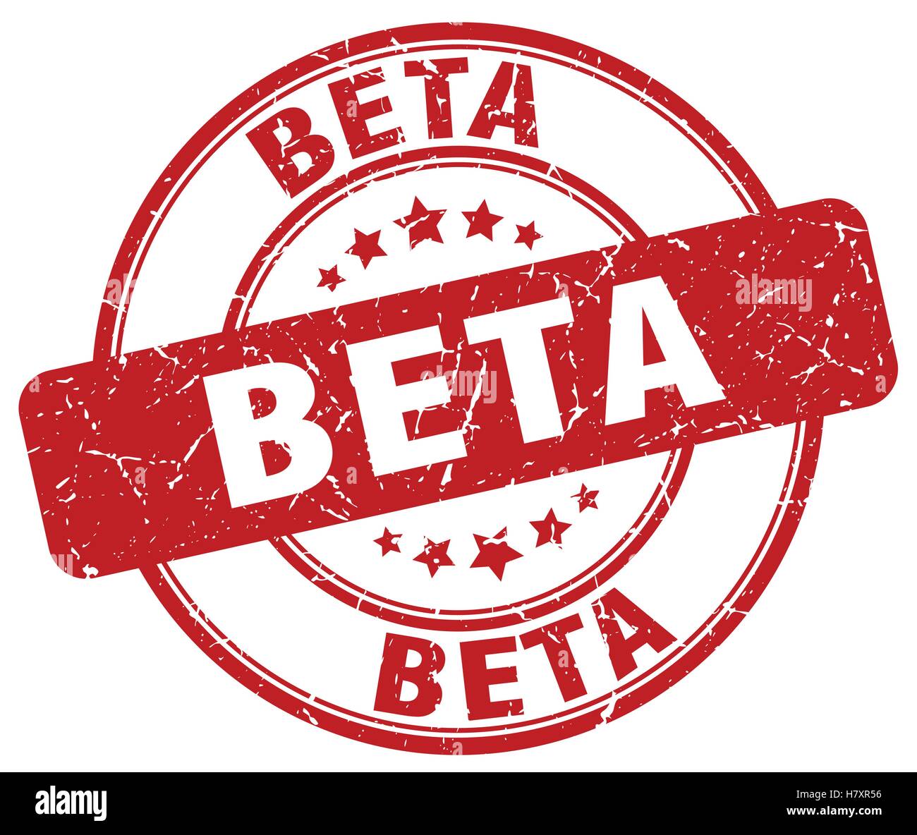 beta red grunge stamp Stock Vector Image & Art - Alamy